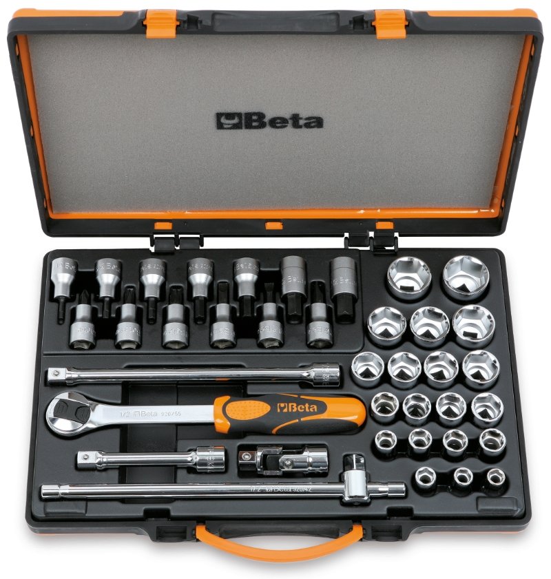 Beta 920A/C33 20 Piece 1/2″ Drive Hexagon (6 Point) Socket & Accessory ...