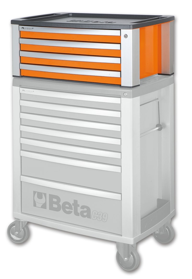 Beta C39T 4 Drawer Tool Chest Top Box in Grey | PrimeTools