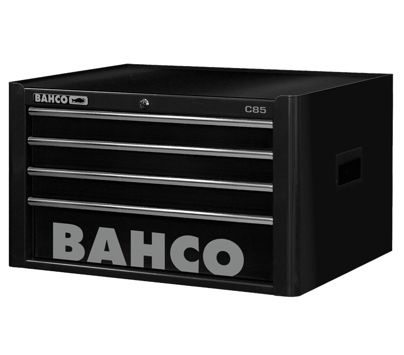 Bahco 1485K4BLACK C85 Classic 4 Drawer Top Chest Black | PrimeTools