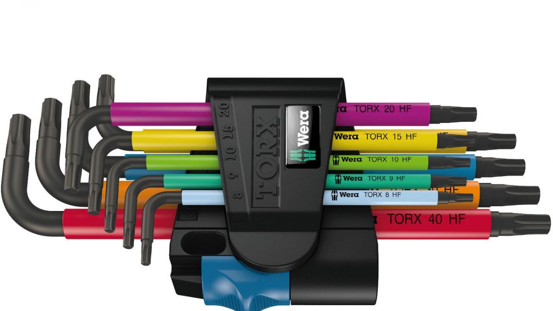 Wera 024179 9 Piece Multi Colour Torx Key Set With Holding Function T8 ...
