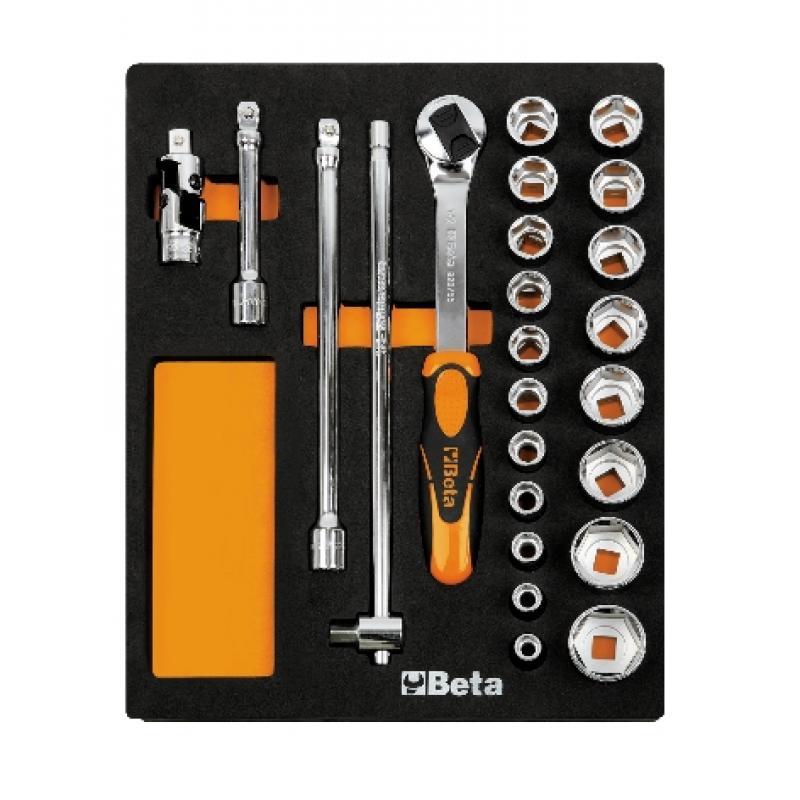 Beta M83 24 Piece 1/2″ Drive Socket & Accessory Set Supplied in Foam ...