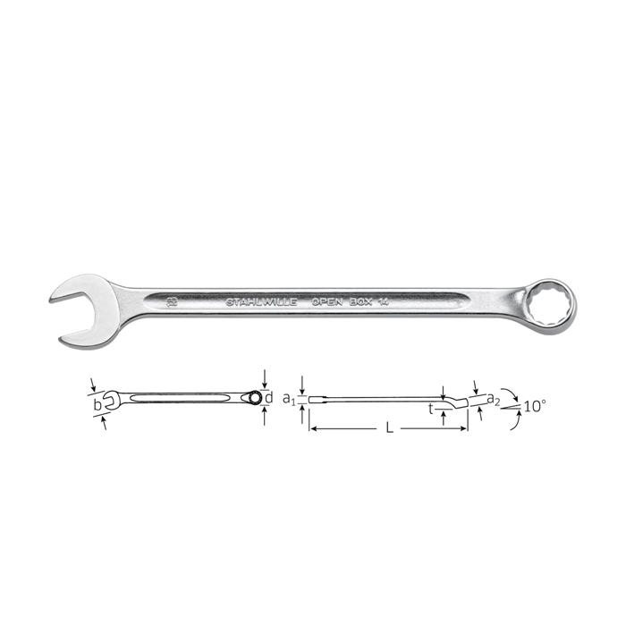 Stahlwille 14 Long Combination Spanner – 6 mm | PrimeTools