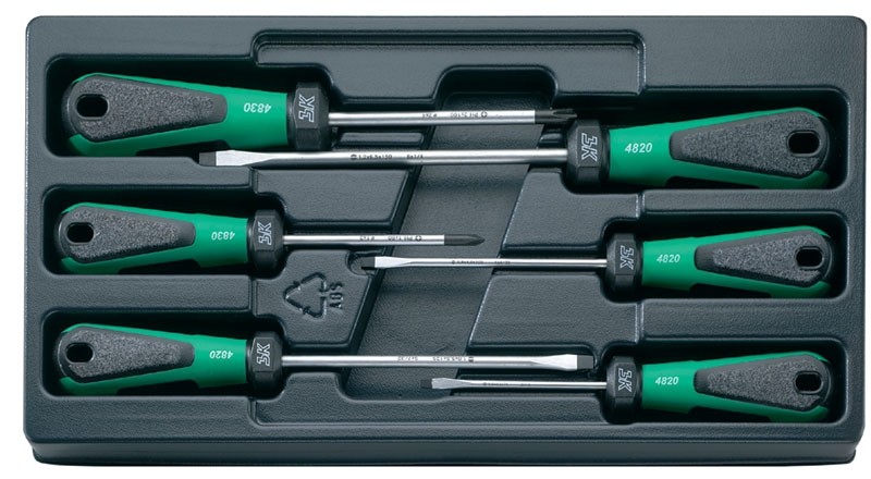 Stahlwille 4891 6 Piece 3K DRALL Slotted & Phillips Screwdriver Set ...