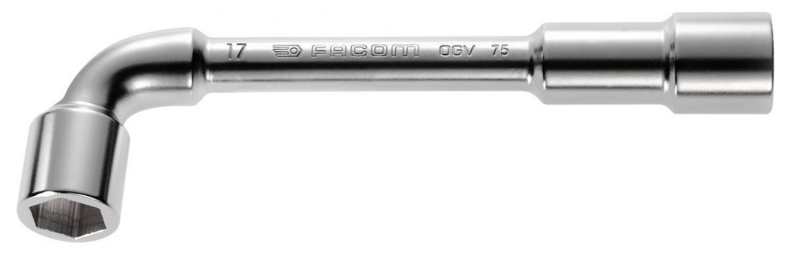 Facom 75.13 Angled L- Shaped Open-Socket Wrench - 13mm. - PrimeTools