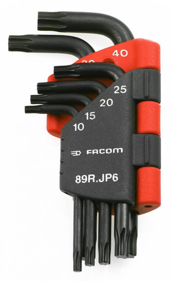 Facom 89R.JP6 6 Piece TamperProof Torx Set Supplied In A Plastic Clip ...