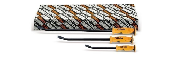 Beta 965/S3 3 Piece Strike-Through Pry Bar Set – Flat Curved Ends 300 ...
