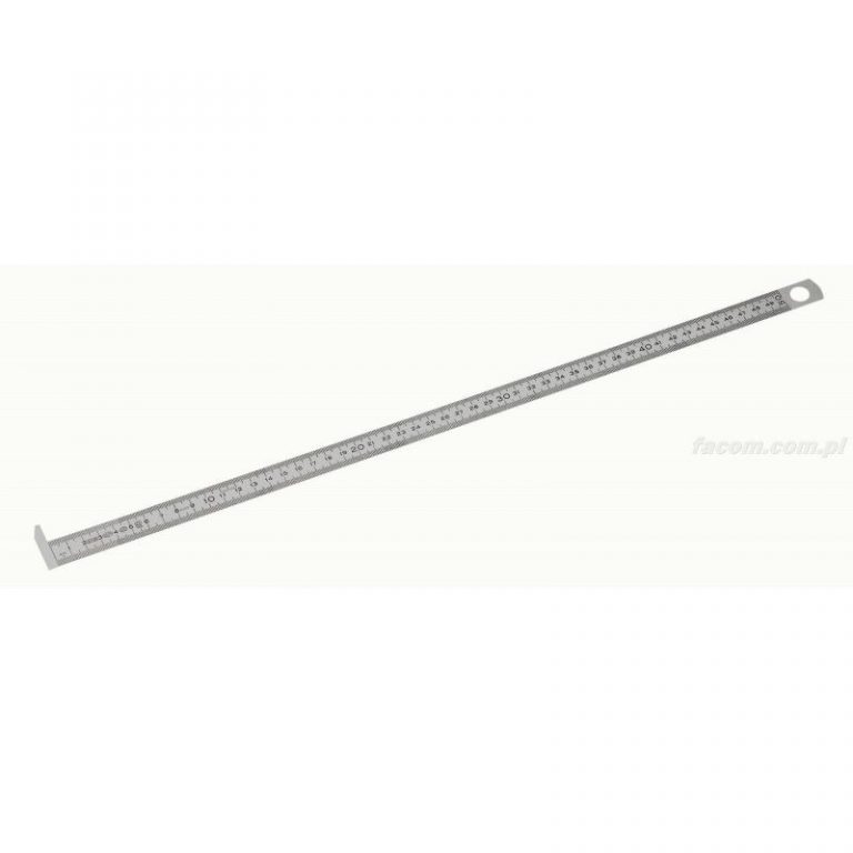 Facom DELA.1052.200 Stainless 2-Sided Ruler with Heel 200mm - PrimeTools