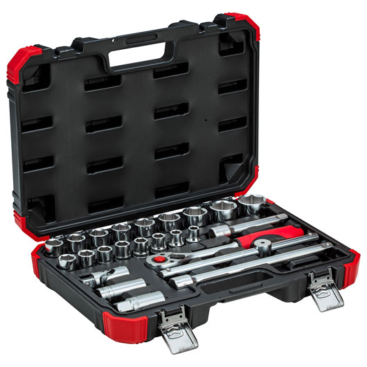 Gedore Red R69003024 1/2″ Drive 24 Piece Metric Socket Set 10-32mm ...