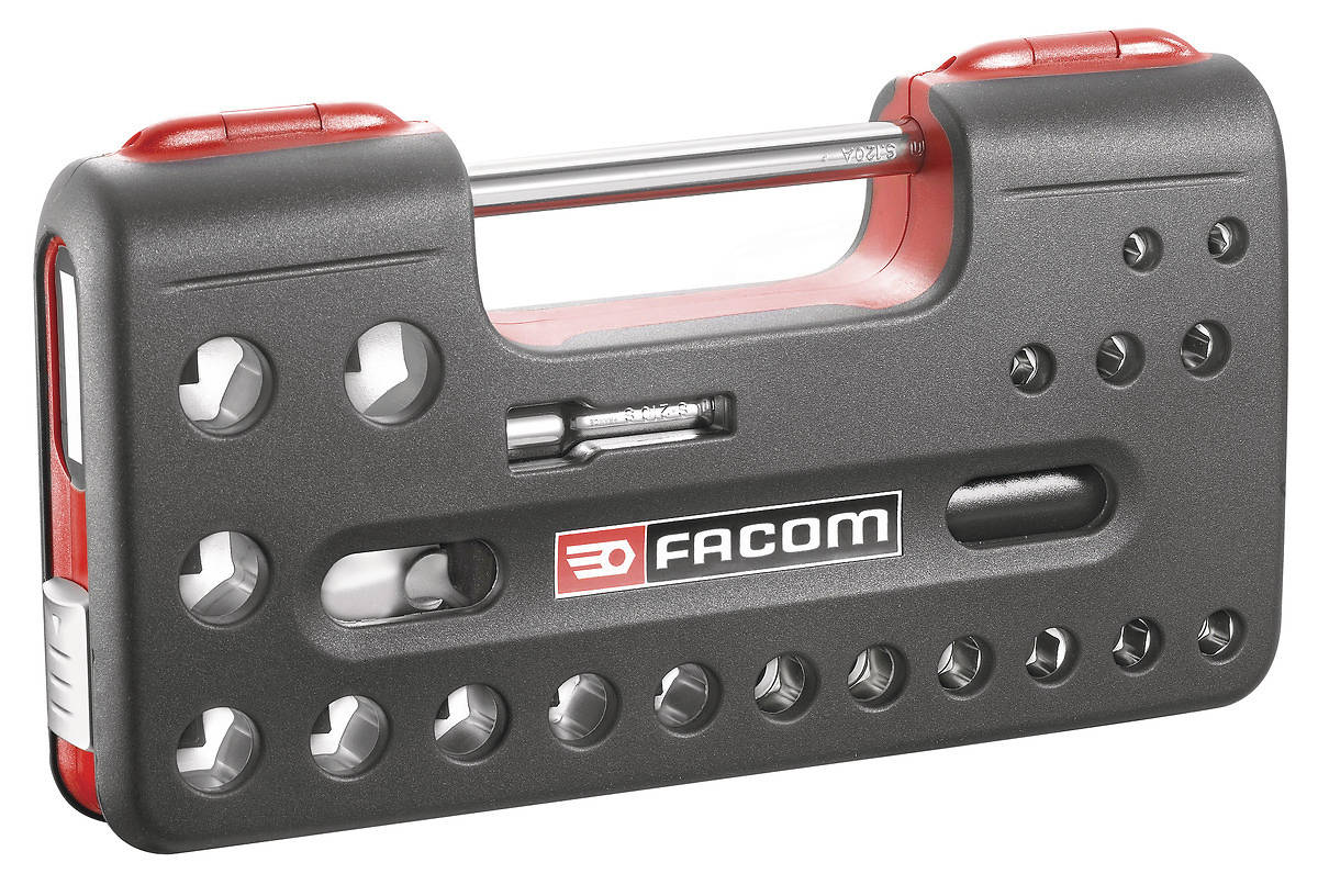 Facom SL.DBOX4 Metric 1/2″ Drive Hexagon (6 Point) Socket Set 8-32mm ...