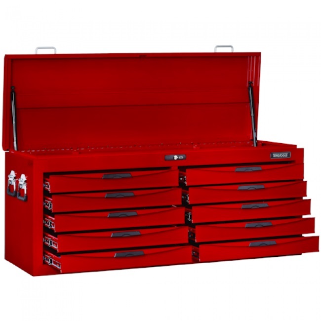 Teng TC810N 8 Series 53″ Wide 10 Drawer Top Box – Red | PrimeTools