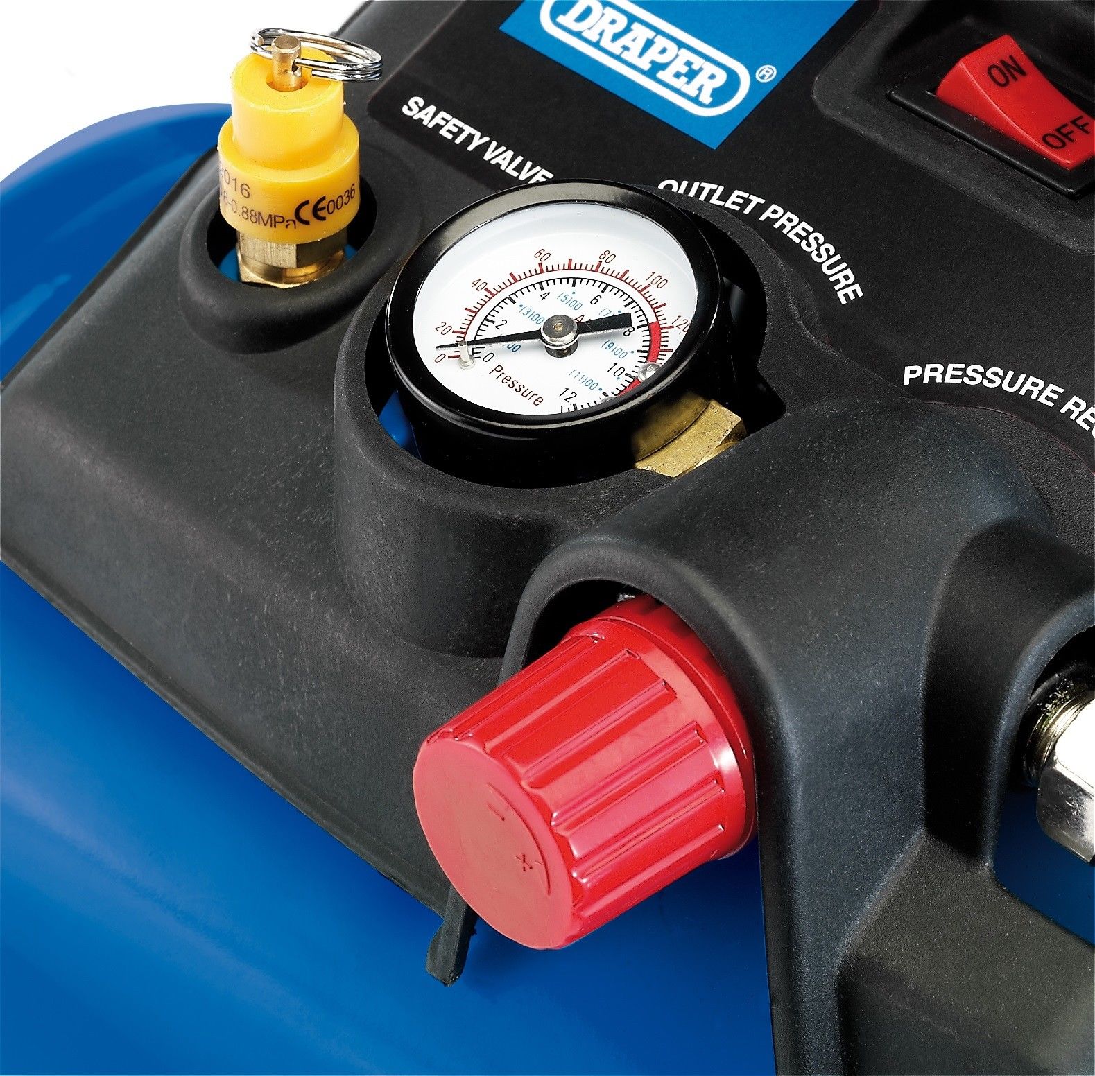 Draper 02115 6 Litre Oil Free Small Compact Portable Air Line ...