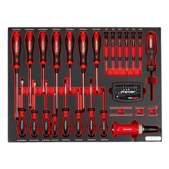 Sealey TBTP04 72 Piece Screwdriver Module Set, with Impact, Hammer Thru ...