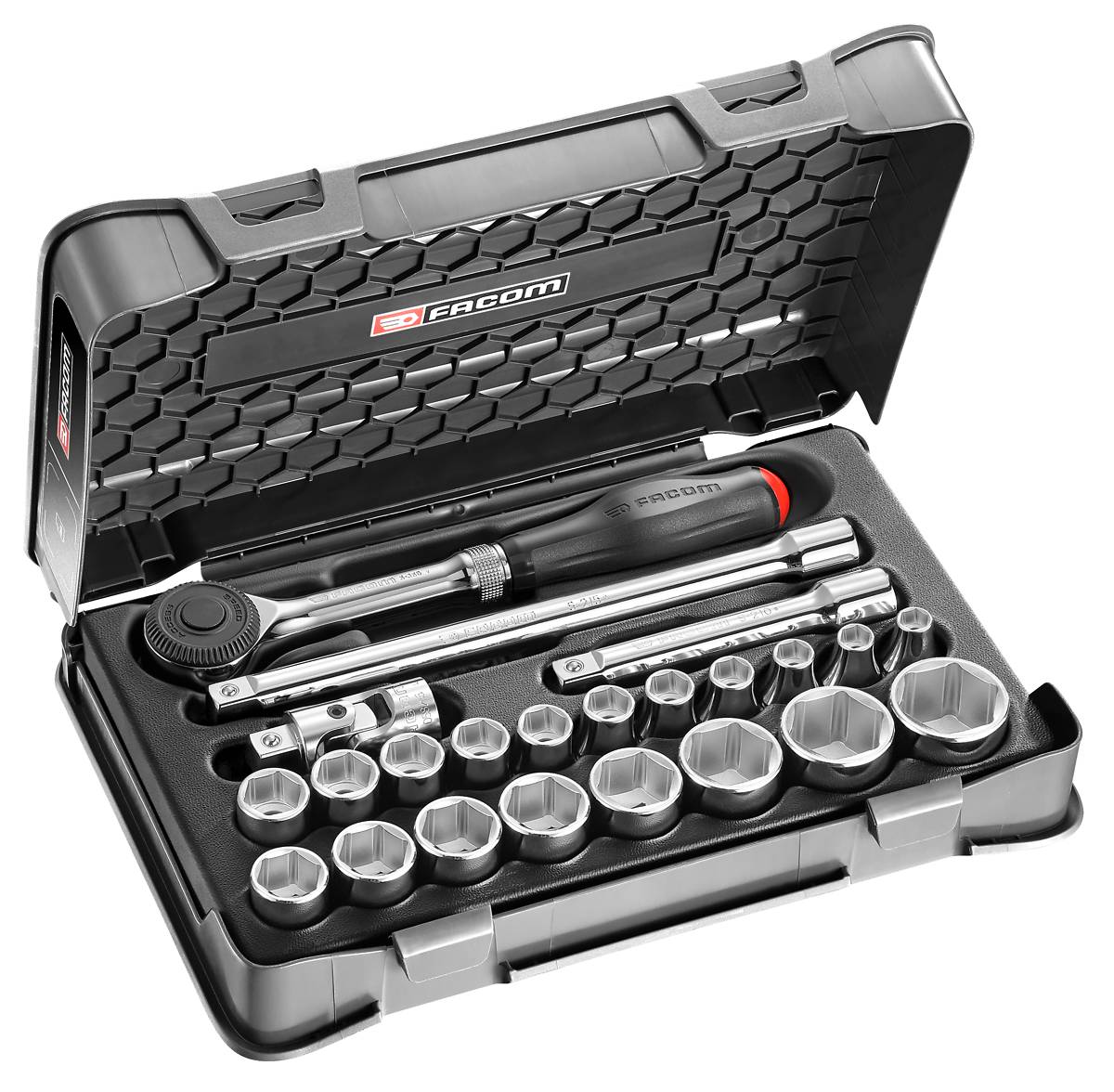Facom S.360-3P6 1/2″ Drive 23 Piece 6 Point Socket Set 8-32mm with ...
