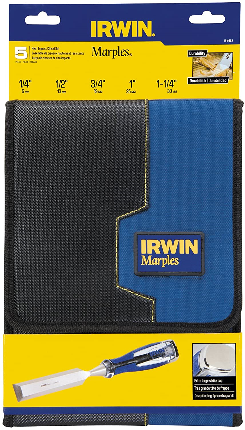 Irwin Marples 10503421 M750 Set of 5 Split-proof Soft Touch Chisels ...