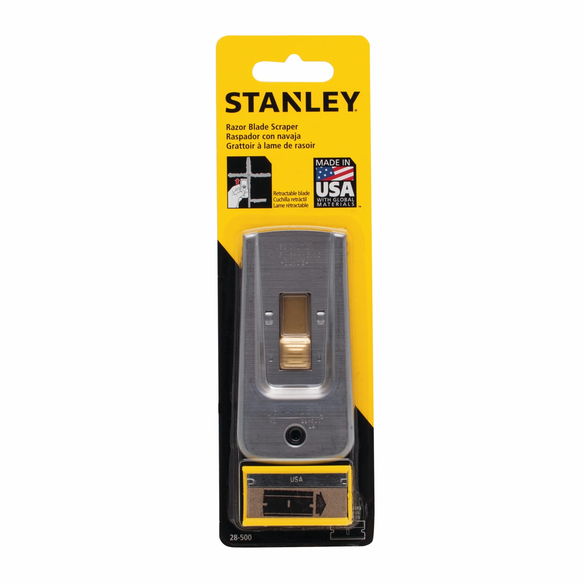 Stanley 0-28-500 Heavy Duty Metal Scraper With 5 Blades - PrimeTools