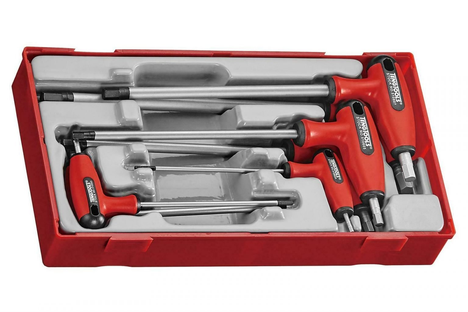 Teng TTHEX7S T-Handled Hexagon (Allen) Key Set in Tool Box Module Tray ...