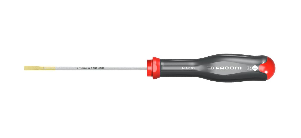 Facom MODM.AT4 9 Piece Protwist Slotted Screwdriver Foam Module Set ...