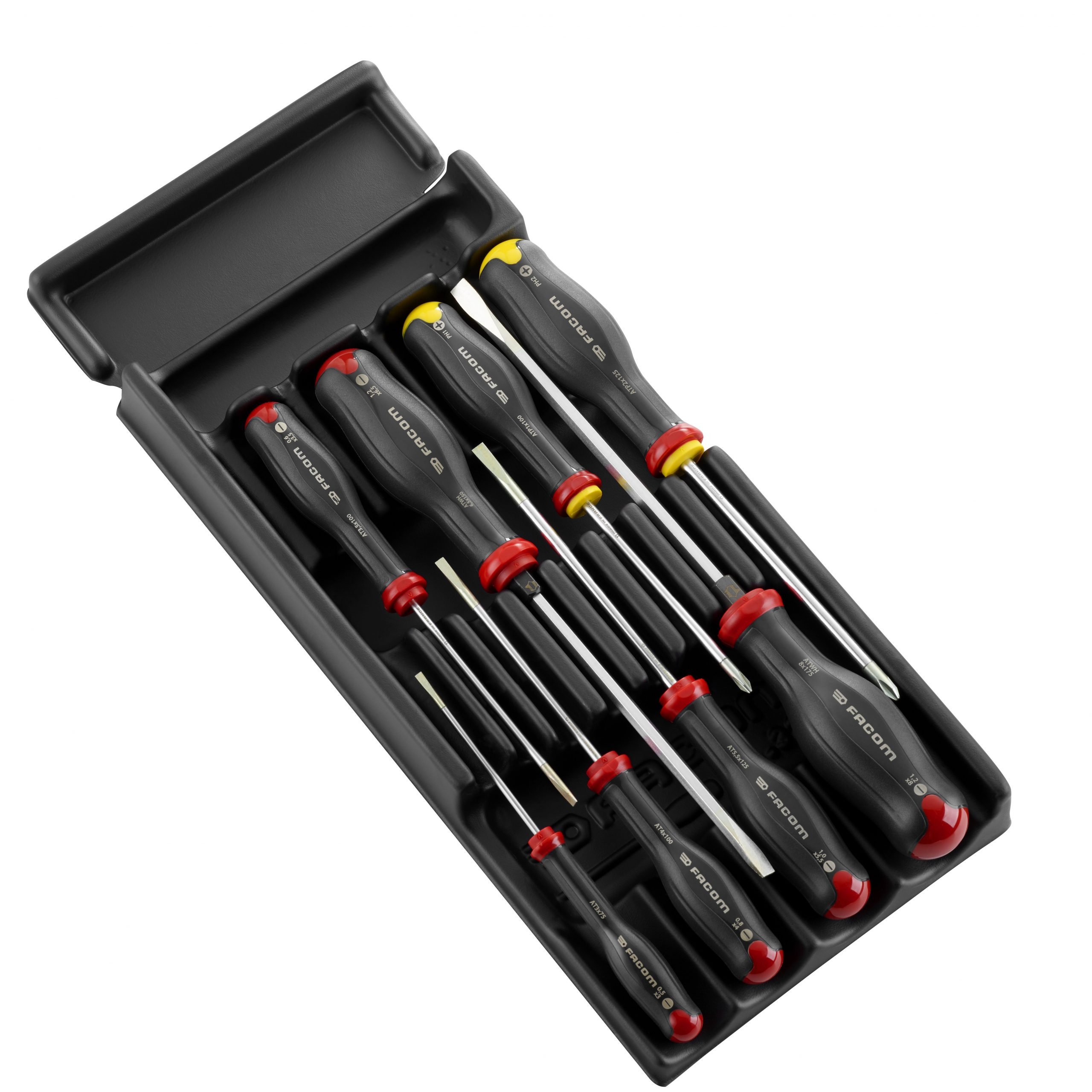 Facom MOD.AT1 8 Piece Protwist Slotted and Phillips Screwdriver Set ...