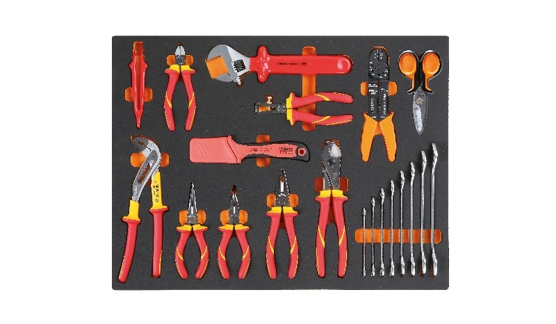 Beta MB64 20 Piece VDE 1000V Insulated Electrotechnical Maintenance Set ...