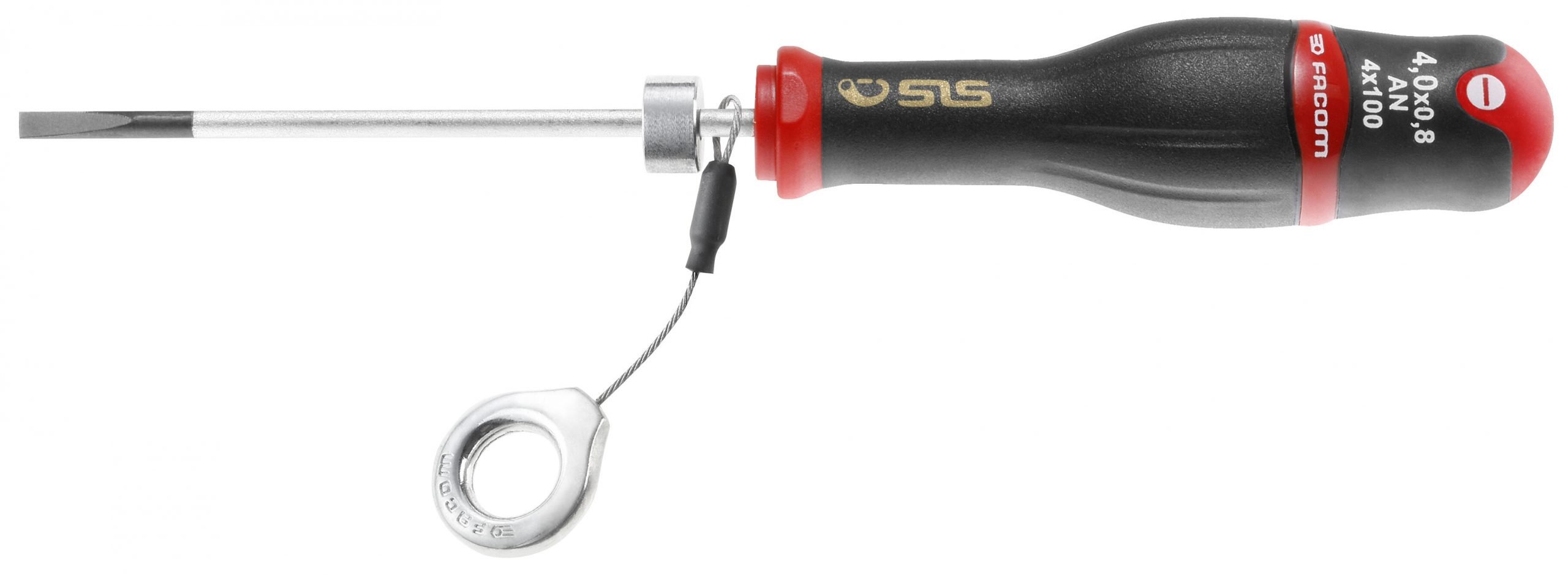 Facom MODM.AN1SLS 8 Piece Tethered Slotted and Phillips Screwdriver Set ...