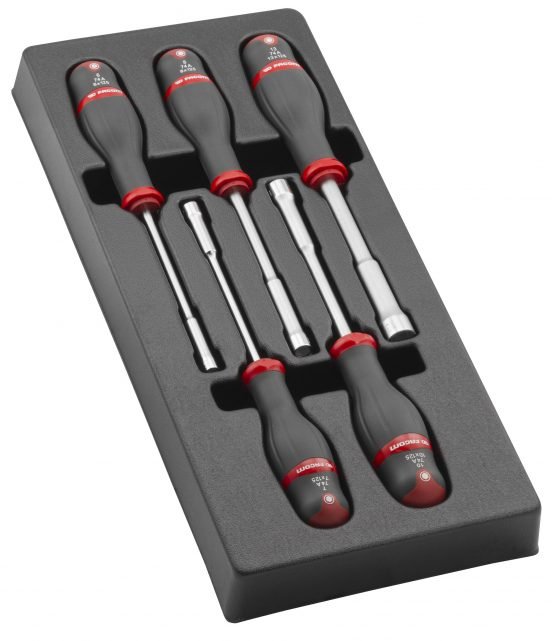 Facom MOD.74AJ5 5 Piece Screwdriver Handle Nut Spinner Socket Driver ...