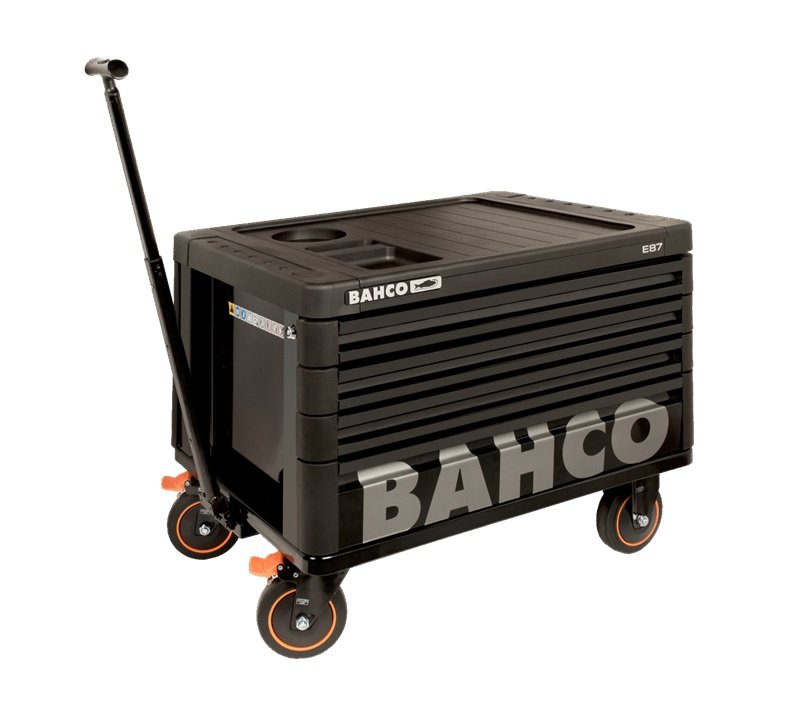 Bahco 1487K4BKW Premium E87 4 Drawer Top Chest/Tool Box on Wheels Black ...