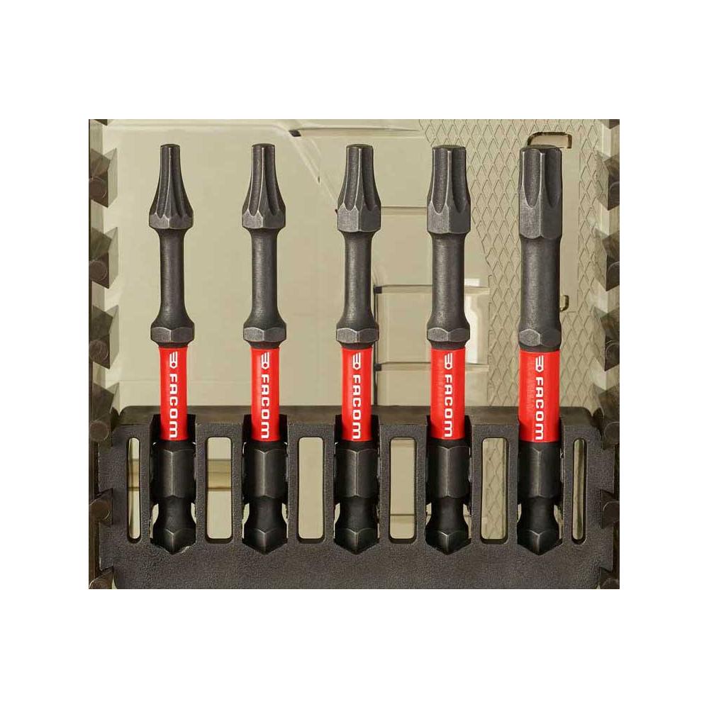 Facom EN.1J50PB 50 Piece Max Impact FlexTorq Screwdriver, Drill Bit ...