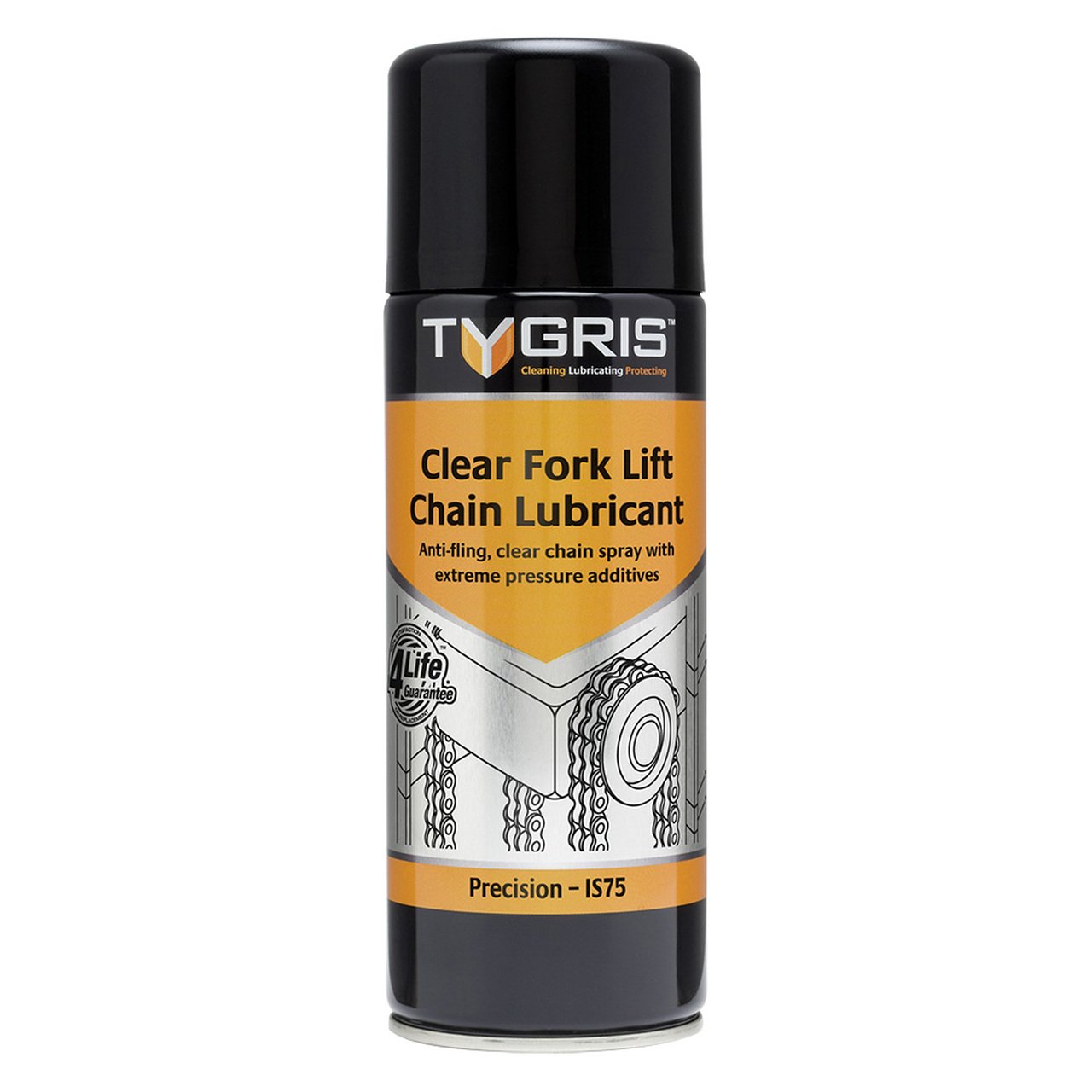 Tygris IS75 Clear Fork Lift Chain Lubricant Spray Grease 400ml ...