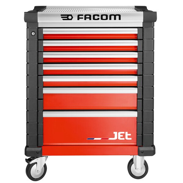 Facom JET.7M3A 7 Drawer Mobile Roller Cabinet – Red | PrimeTools