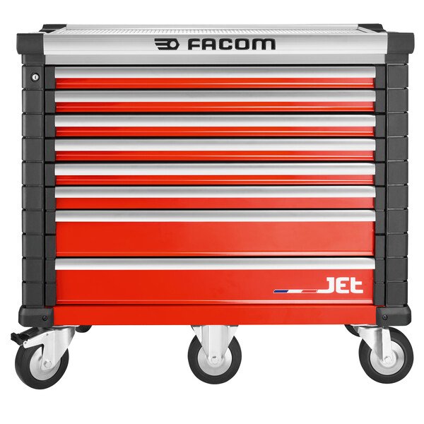 Facom JET.8M5A 8 Drawer Mobile Roller Cabinet – Red | PrimeTools