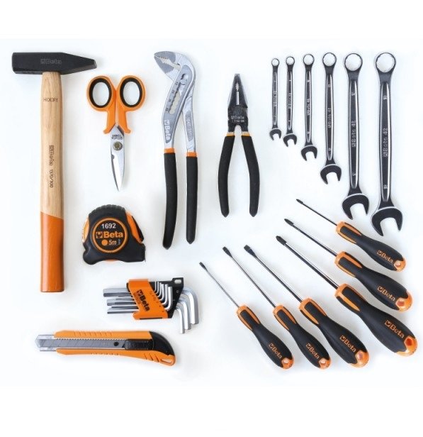 Beta 2001/BZ27VU 27 Piece Tool Set in Durable Technical Fabric Tool ...