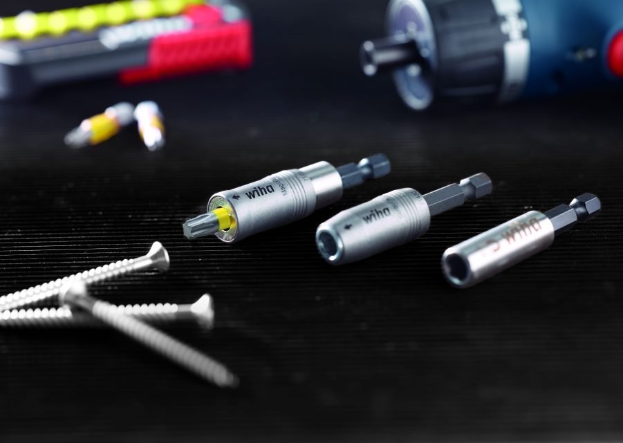 Wiha 39134 1/4" CentroFix Super Slim Mechanically Lockable Bit Holder ...