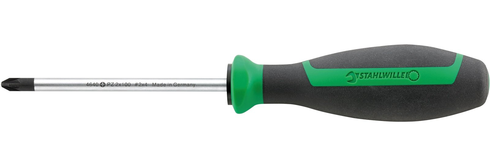 Stahlwille 4640 DRALL+ Pozi Screwdriver PZ2 x 100mm | PrimeTools