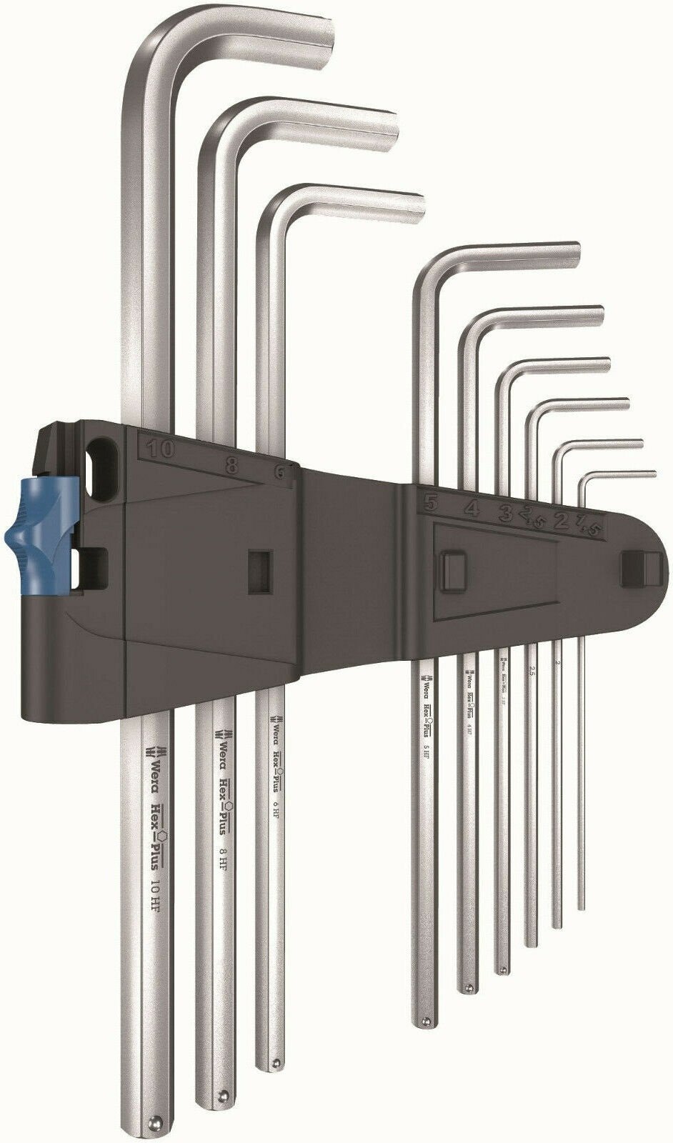 Wera 022130 950/9 L 9 Piece Chrome Plated Hold Function Metric Hexagon ...