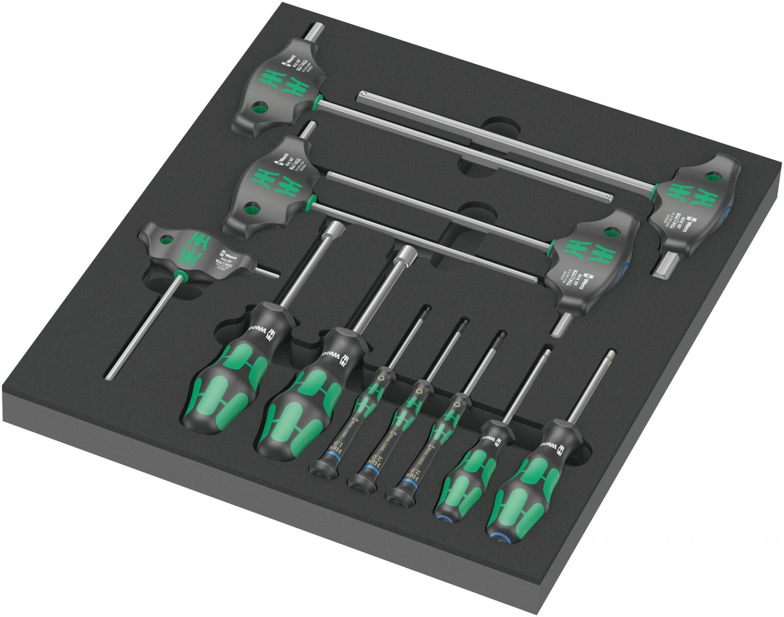 Wera 9700 7 Drawer Tool Rebel Roller Cabinet 1 Trolley With 151 Piece ...