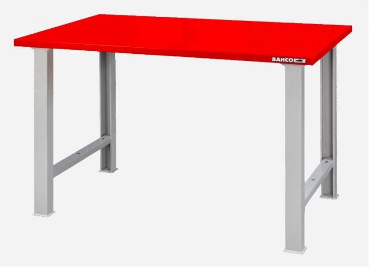 Bahco 1495WB15TSRED Heavy Duty Steel Top Workbench Red 1500mm Long ...
