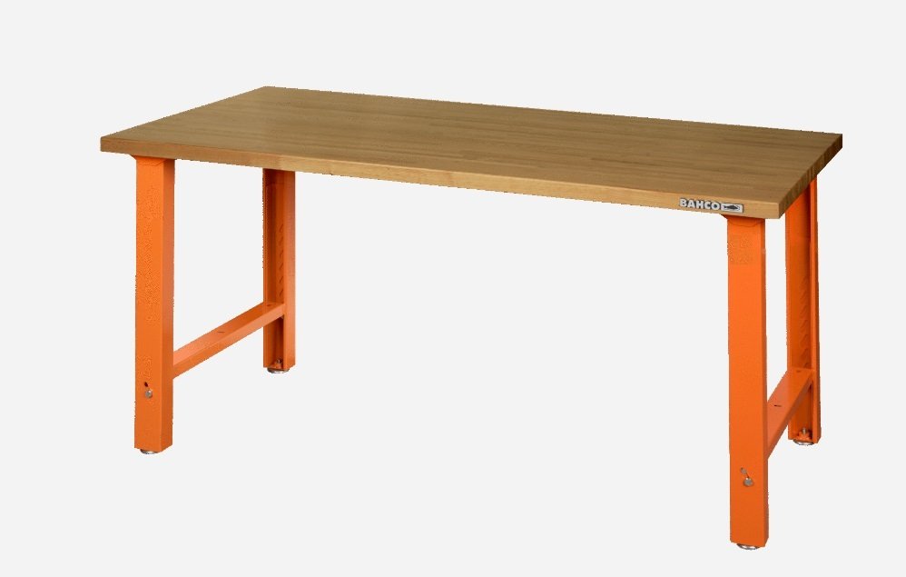 Bahco 1495WBAH18TD Heavy Duty MDF Top Workbench Orange 1800mm Long ...