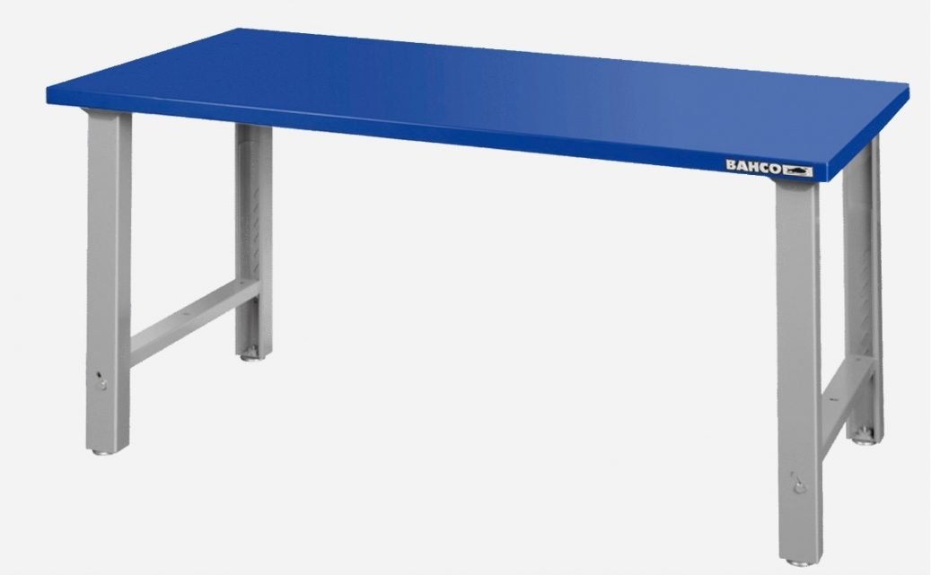 Bahco 1495WBAH15TSBL Heavy Duty Steel Top Workbench Blue 1500mm Long ...