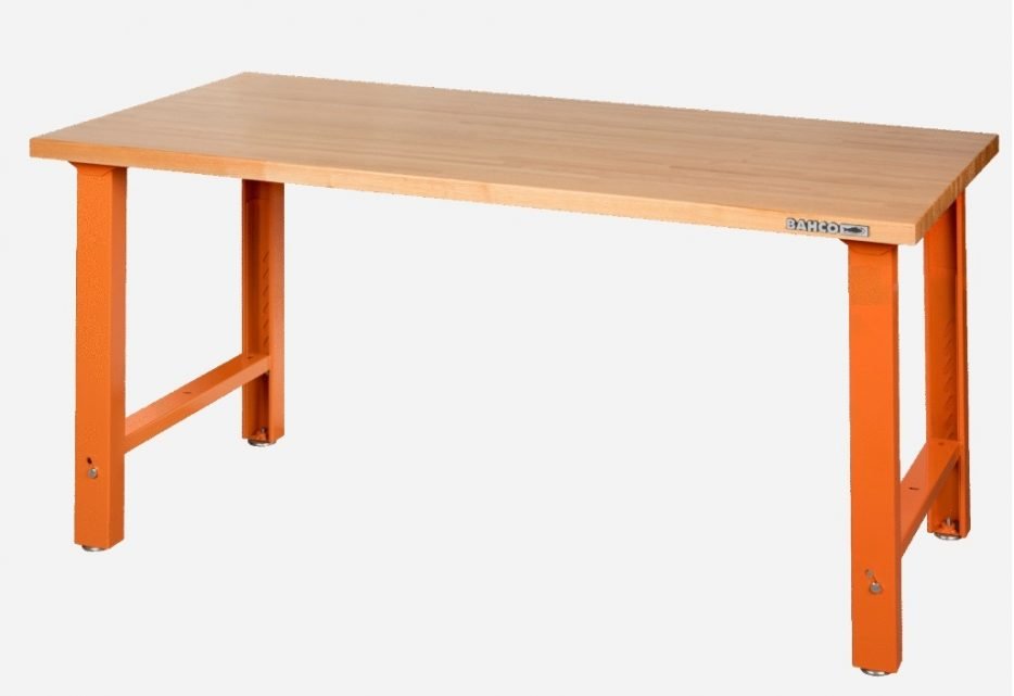 Bahco 1495WBAH15TW Heavy Duty Chestnut Top Workbench Orange 1500mm Long ...