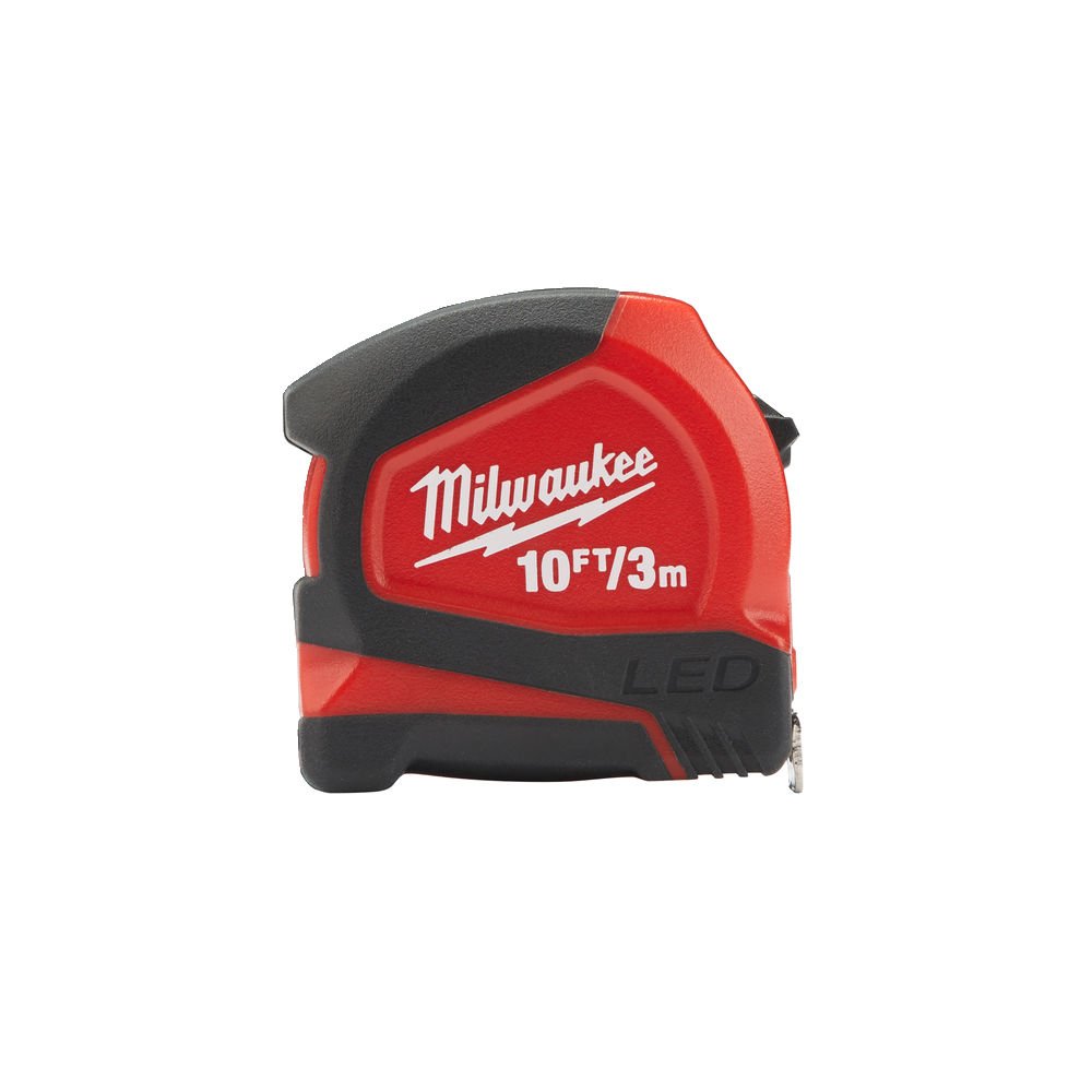 Milwaukee 48226602 Tape Measure with LED 3M / 10ft | PrimeTools