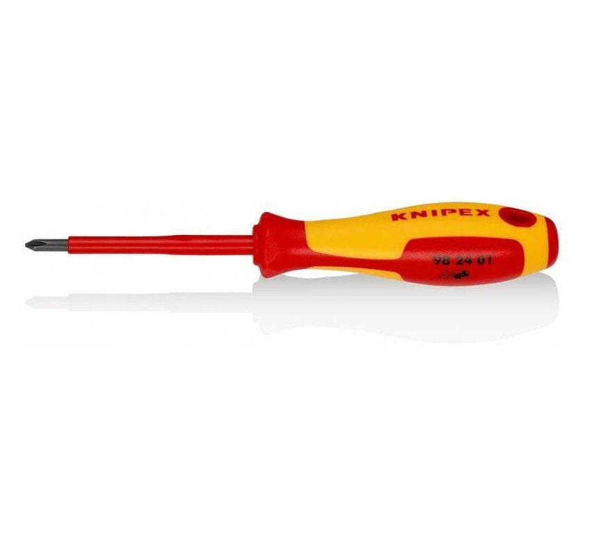 Knipex 98 24 02 VDE Insulated Phillips Screwdriver PH2 x 100mm | PrimeTools