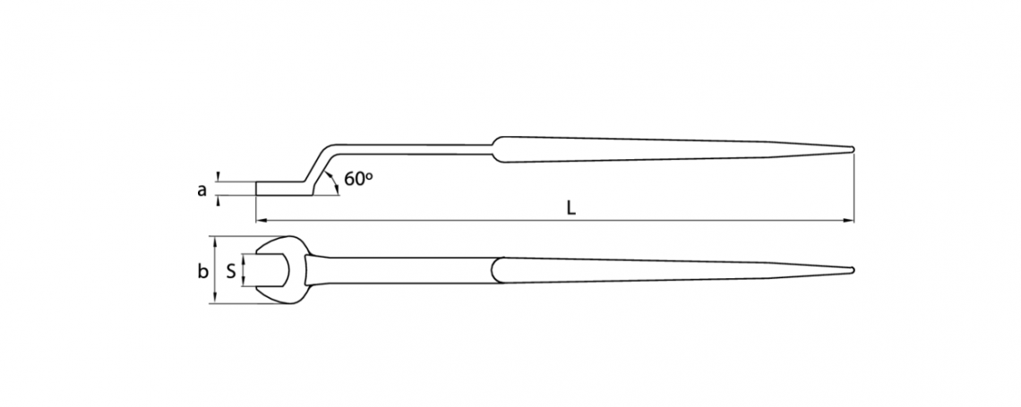 Bahco SC335M Metric Open End Podger Spanner 19mm - PrimeTools