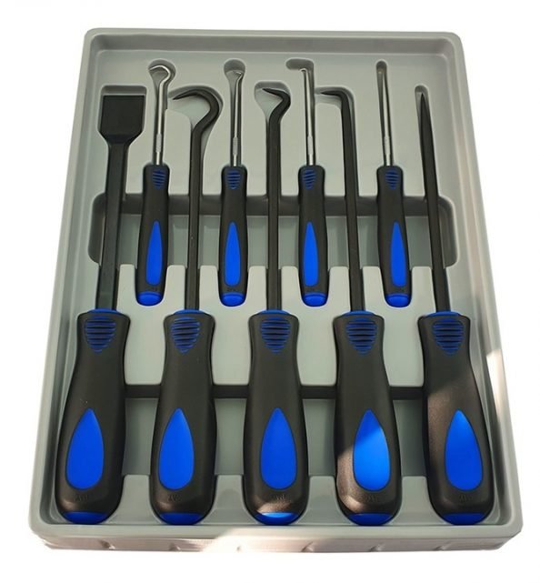 Britool Hallmark HMPSS9HD 9 Piece Heavy Duty Hook, Pick & Scraper Set ...