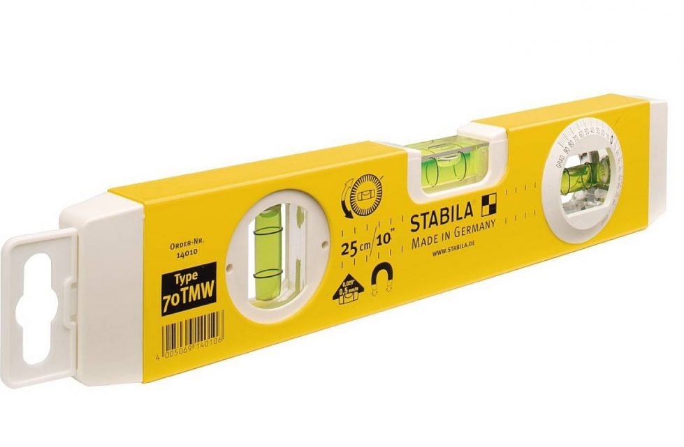 Stabila 70 TMW Compact Magnetic Torpedo Spirit Level 3 Vial 25cm / 10 ...