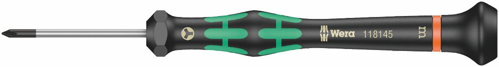 Wera 118145 Kraftform 2072 Micro Screwdriver For Microstix Screws Size ...