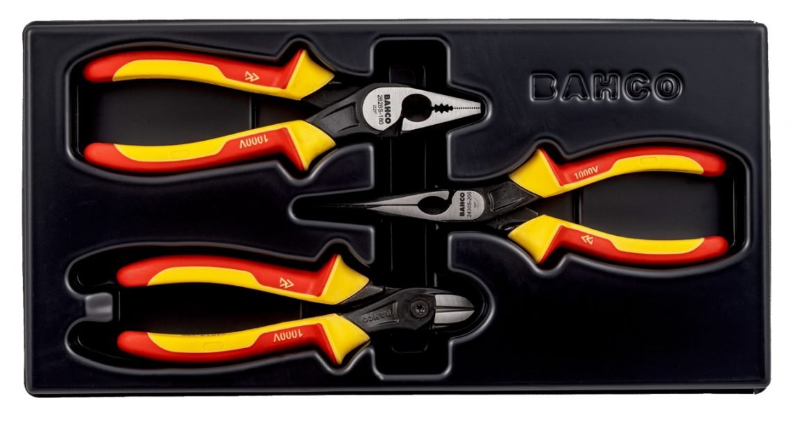 Bahco 9897S/3 ERGO™ All-Round 3 Piece VDE Insulated Pliers Set - PrimeTools