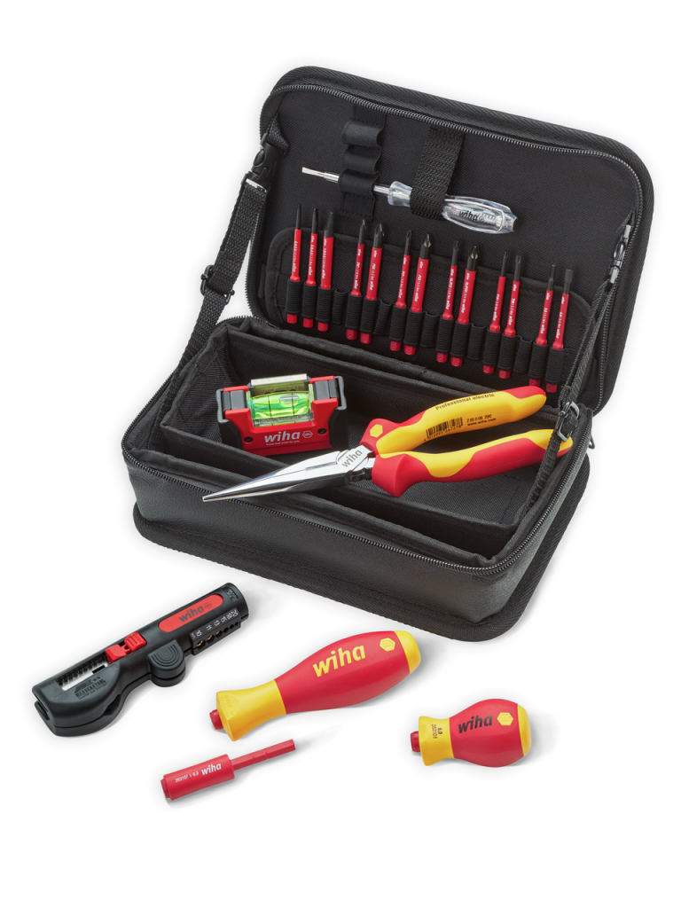 Wiha 45418 21 Piece VDE Insulated Electrician Tool Set In Case - PrimeTools