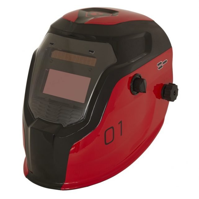 Sealey PWH1 Welding Helmet Auto Darkening - Shade 9-13 - Red - PrimeTools