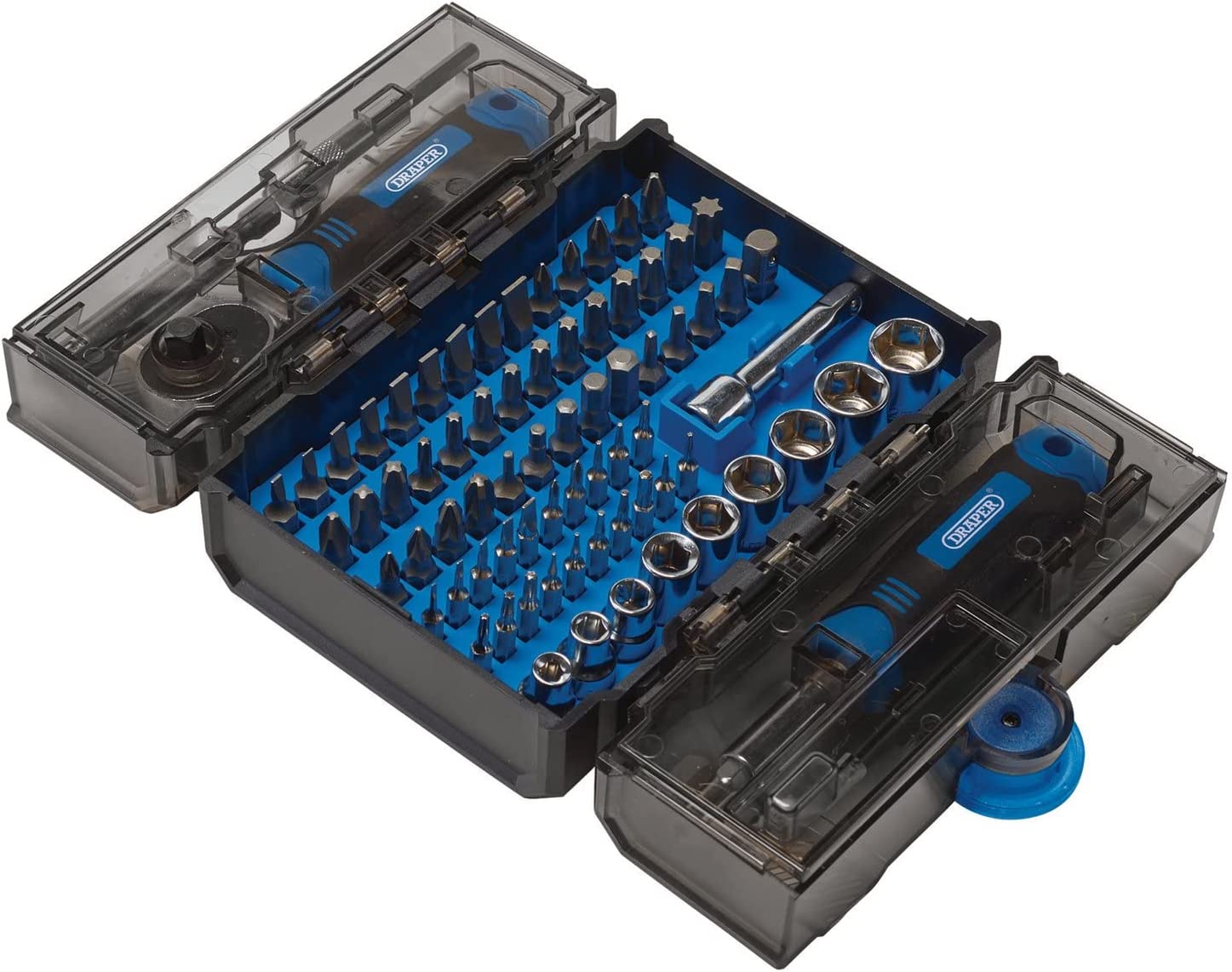 Draper 28029 1/4″ Drive 78 Piece Compact Socket & Screwdriver Bit Set ...