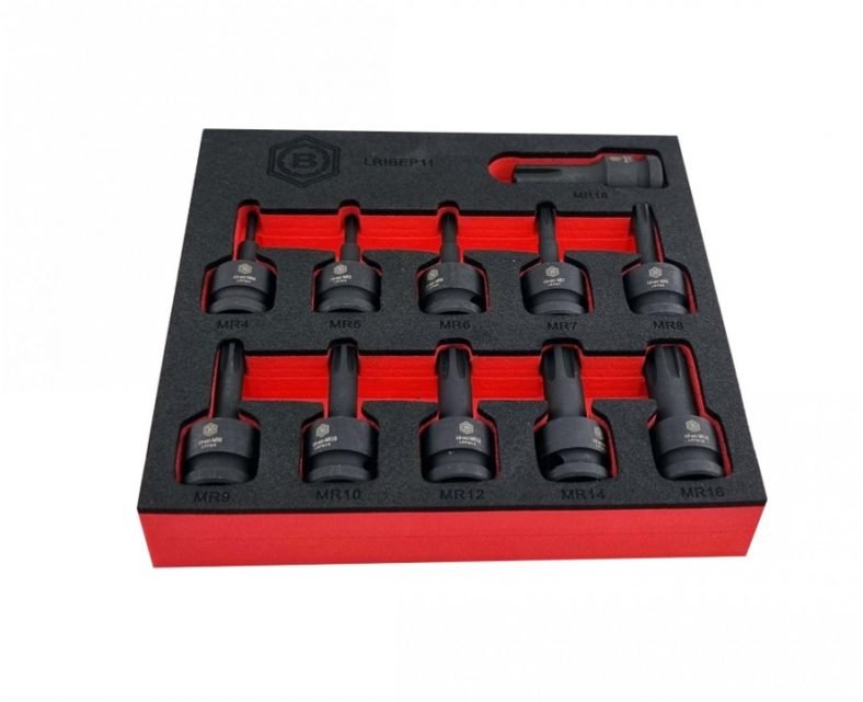 Britool Hallmark LRIBEP11 11 Piece 1/2″ Drive Ribe Impact Socket Set M4 ...
